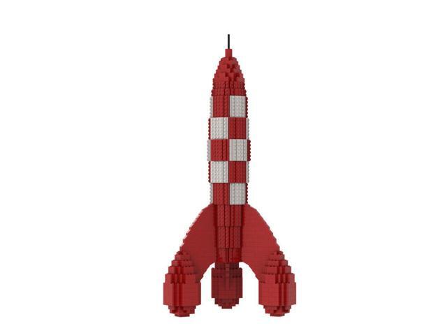 Click here for ZITIANYOUBUILD Red and White Checkered Moon rocket... prices