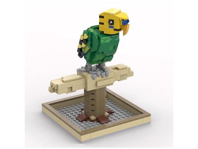 Click here for ZITIANYOUBUILD Long-tailed Green Parrot with Displ... prices