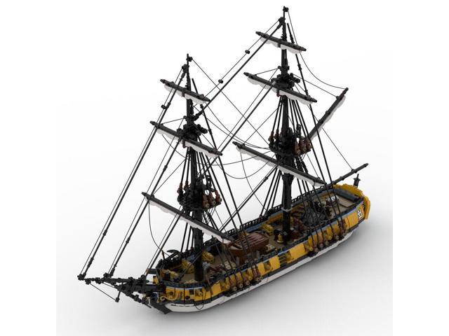 Click here for ZITIANYOUBUILD MOC-134008 14-gun Sloop Rigged Ship... prices