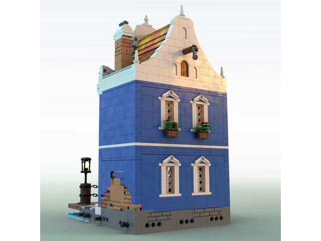 Click here for ZITIANYOUBUILD MOC-152596 Blue House with Spacious... prices