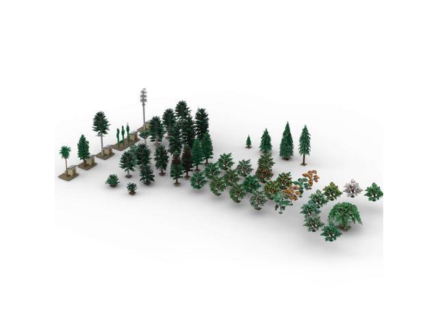Click here for ZITIANYOUBUILD Custom Moc-104468 Tree Set For Trai... prices