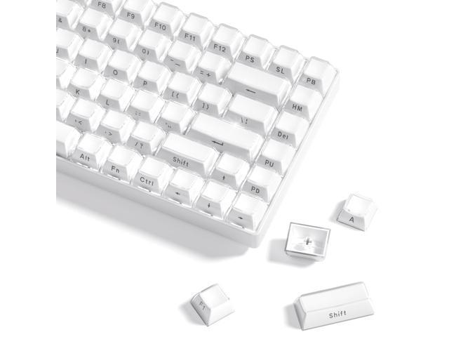 Click here for Womier Keycaps - Lusterfly Jelly Keycaps White 60... prices
