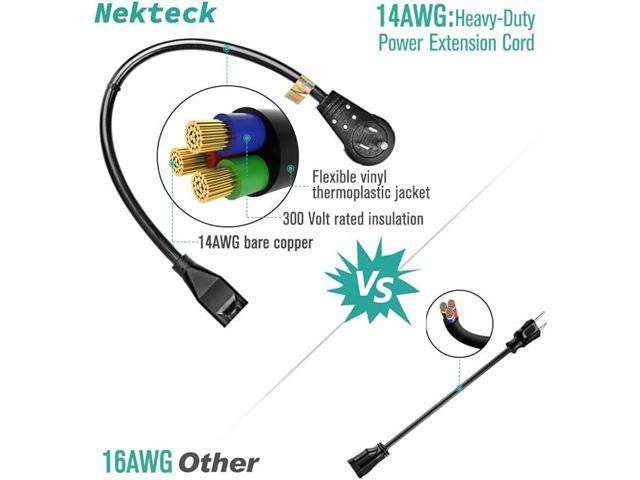 Click here for 360° Rotating Flat Plug Extension Cord 1 Foot  14A... prices