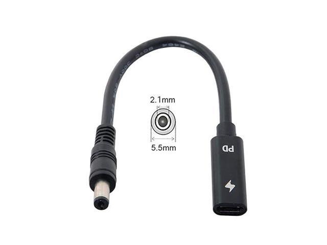 Click here for cablecc Type C USB-C Female Input to DC 5.5x2.1mm... prices