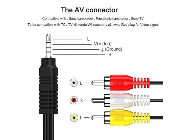 Click here for 3.5mm to RCA Camcorder Handycam AV Audio Video Out... prices