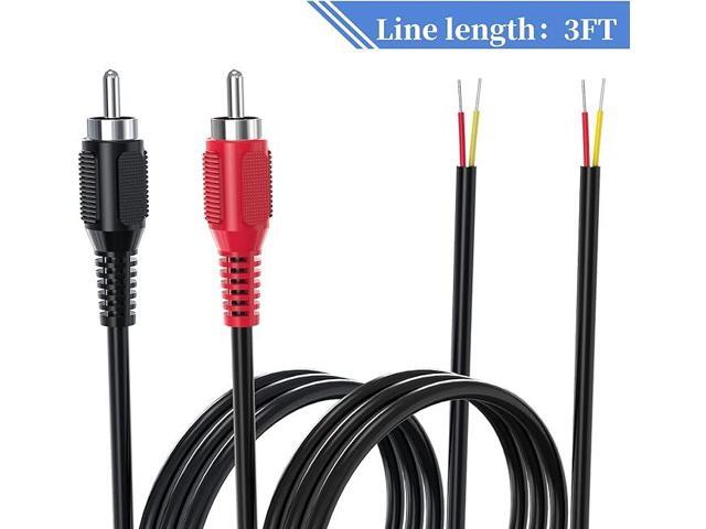 Click here for RCA to Speaker Wire Adapter  18AWG 2 Pack 3ft RCA... prices