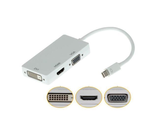 Click here for White Small DP to HDMI DVI VGA 3-in-1 Adapter Cabl... prices