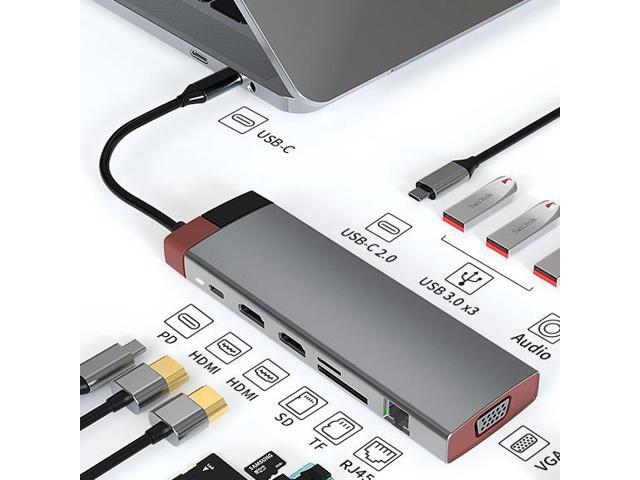 Click here for Metal 10 in 1 type-c docking station usb hub hub l... prices