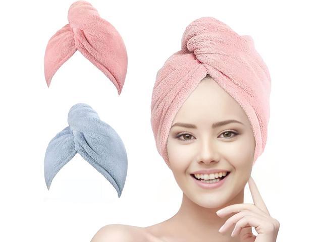 Click here for Microfiber Hair Towel 2 Pack; Fast Hair Drying; Wa... prices