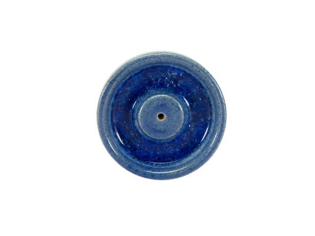Click here for Ceramic Crystal Incense Holder - Round - Big (Blue... prices