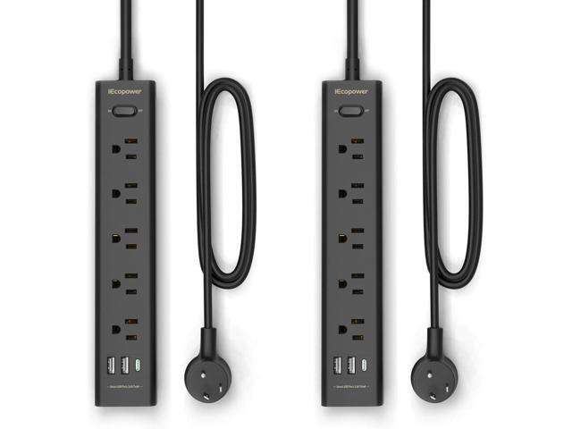 Click here for 2 Pack Power Strip Surge Protector-5 Widely Spaced... prices