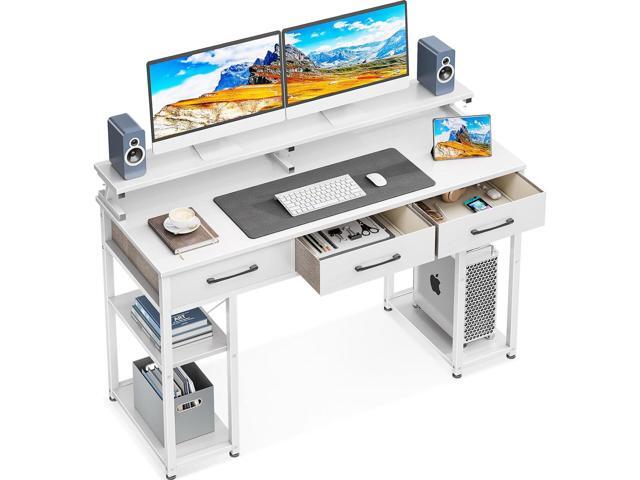 Click here for Computer Desk with Drawers and Storage Shelves  48... prices