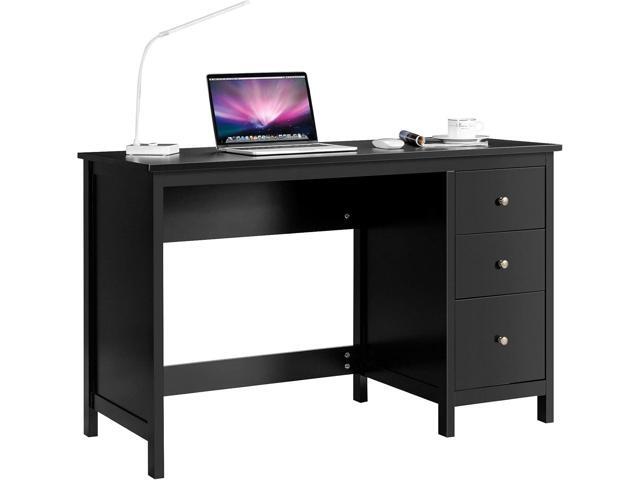Click here for Tangkula Black Desk with Drawers  Modern Home Offi... prices