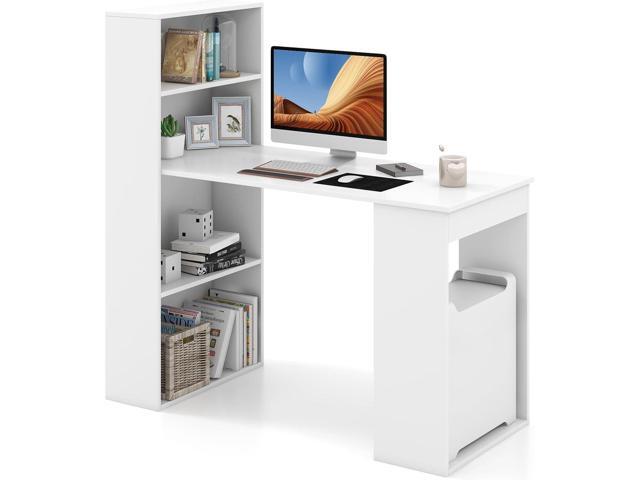 Click here for IFANNY 48 Inch Computer Desk with Bookshelf  Rever... prices