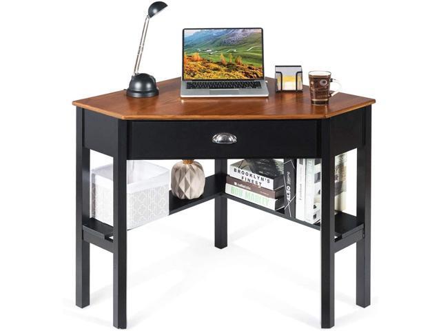 Click here for Nightcore Corner Desk for Small Space  Wood Corner... prices