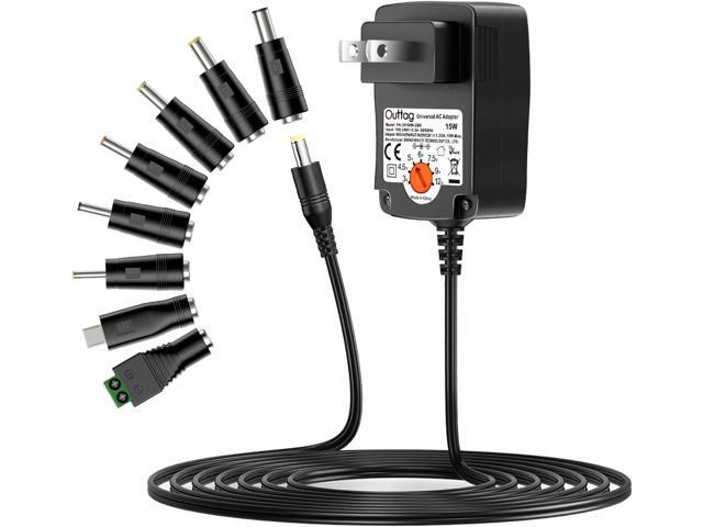 Click here for 15W Universal AC Adapter 3V 4.5V 5V 6V 7.5V 9V 12V... prices