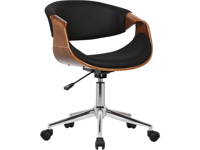 Click here for Armen Living Geneva Office Chair in Black Faux Lea... prices