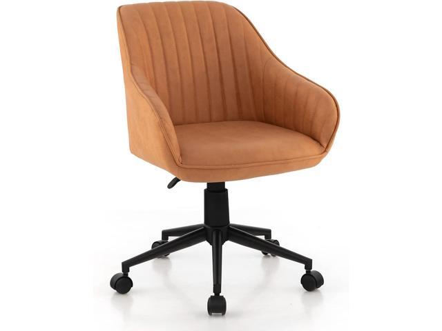 Click here for Giantex Leather Office Chair Brown  Mid Century De... prices