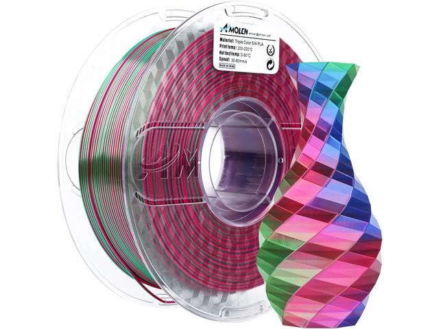 Click here for AMOLEN Silk PLA 3D Printer Filament  Tri Color Red... prices