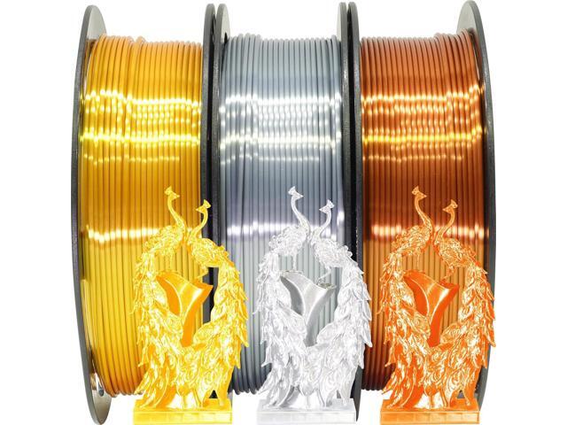 Click here for Shiny Silk Gold Silver Copper PLA Filament Bundle... prices