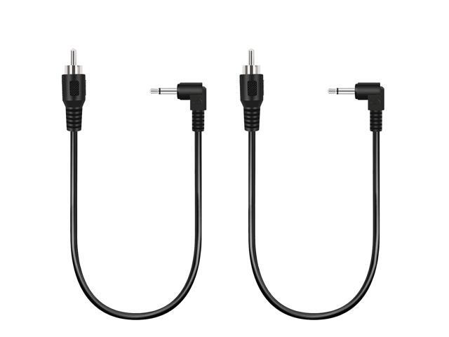 Click here for Bolvek 2 Pack 1ft RCA Male to 3.5mm 1/8 inch 90 De... prices