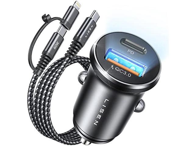 Click here for LISEN 54W USB C Car Charger Adapter [Mini & Metal]... prices