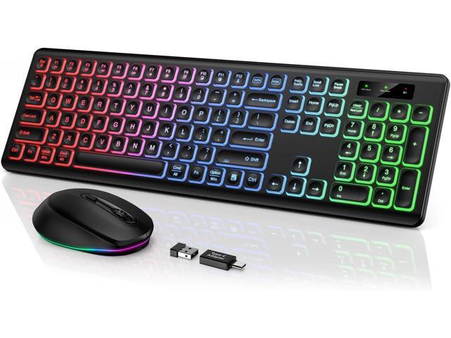 Click here for Wireless Keyboard and Mouse Backlit  Quiet Light U... prices
