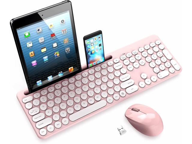 Click here for LeadsaiL Pink Wireless Keyboard and Mouse Combo  F... prices