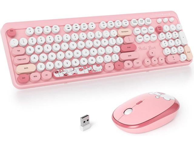 Click here for Fogruaden Wireless Keyboard and Mouse Combo  Pink... prices