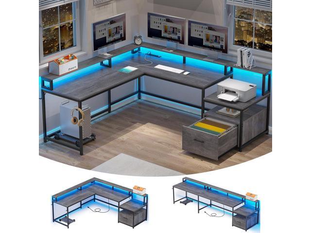 Click here for L Shaped Office Desk  66 Home Office Desk with Fil... prices
