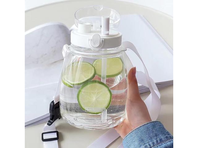 Click here for Clear Water Bottles with Straw 45oz Large Water Ju... prices