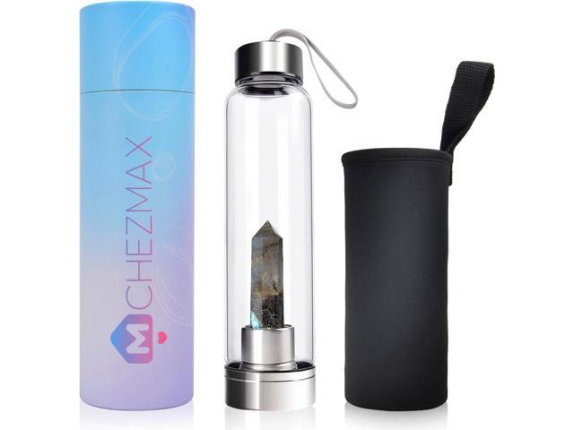 Click here for ChezMax Crystal Glass Water Bottle Energy Quartz G... prices