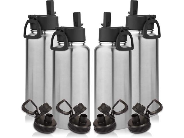 Click here for Volhoply 32 oz Water Bottles Bulk 4 Pack with Stra... prices