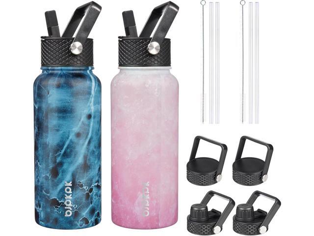 Click here for BJPKPK 2 Pack Insulated Water Bottles with Straw L... prices