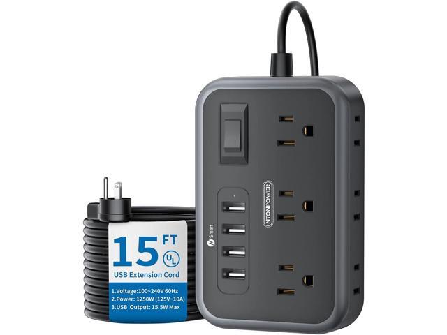 Click here for Flat Plug Extension Cord 15 Ft  NTONPOWER 6 Widely... prices