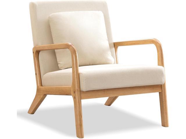 Click here for ELUCHANG Mid-Century Modern Accent Chair with Lumb... prices