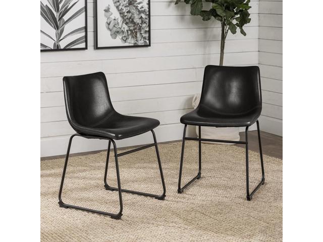 Click here for LEMBERI Faux Leather Dining Chairs Set of 2  18 In... prices