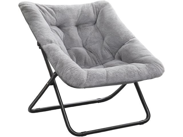 Click here for Tiita Comfy Saucer Chair  Soft Faux Fur Oversized... prices