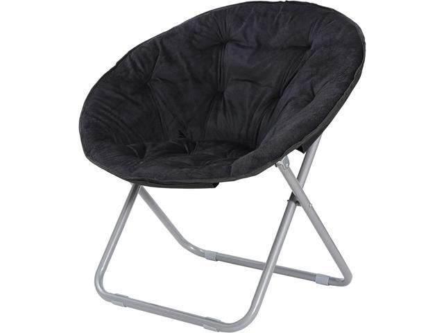 Click here for ZenStyle Faux Fur Folding Moon Chair with Metal Fr... prices