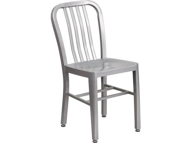 Click here for Flash Furniture Commercial Grade Silver Metal Indo... prices