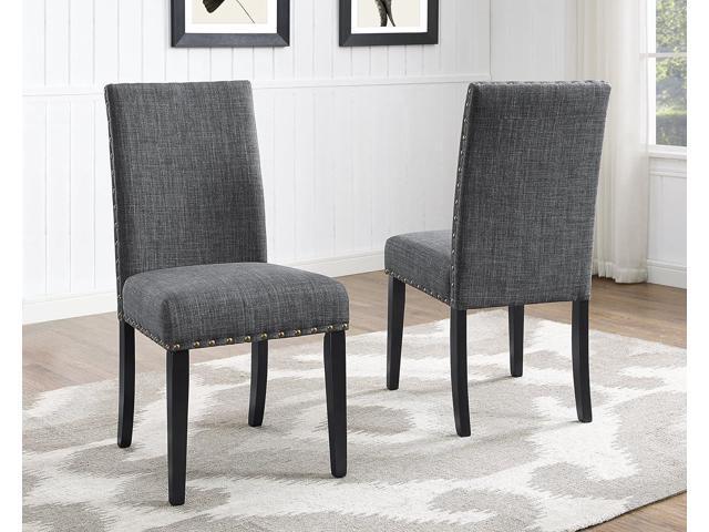Click here for Roundhill Furniture Biony Gray Fabric Dining Chair... prices