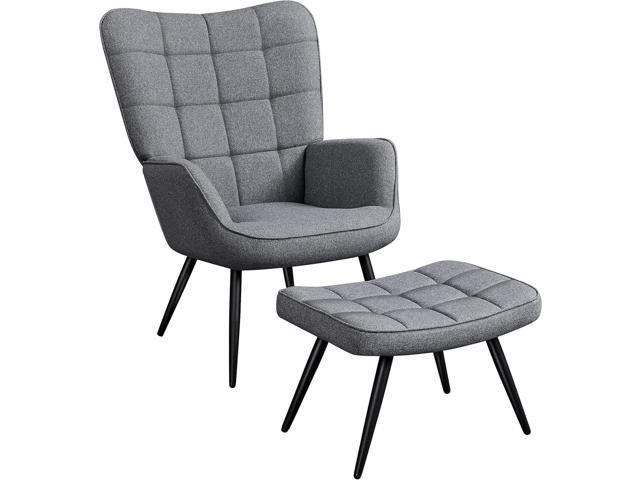 Click here for Yaheetech Accent Chair with Ottoman  Modern Armcha... prices