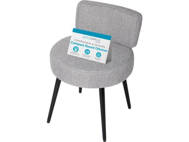 Click here for BIRDROCK HOME Linen Chair w/Back - Small Padded Fo... prices