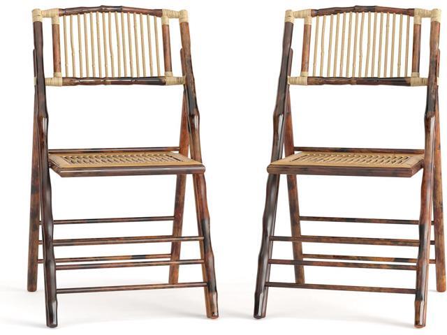 Click here for Flash Furniture Folding Bohemian Bamboo Chairs wit... prices