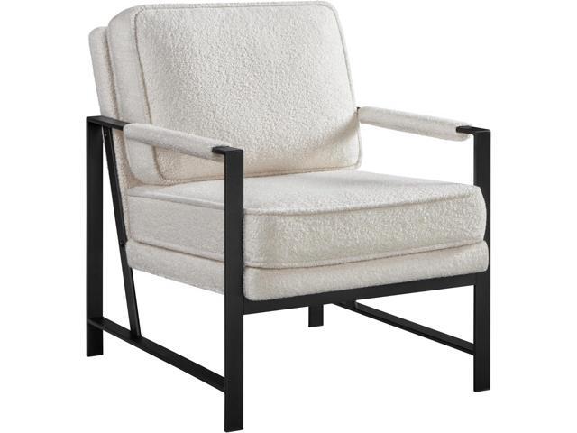 Click here for Yaheetech Teddy Boucle Fabric Armchair  Retro Leis... prices