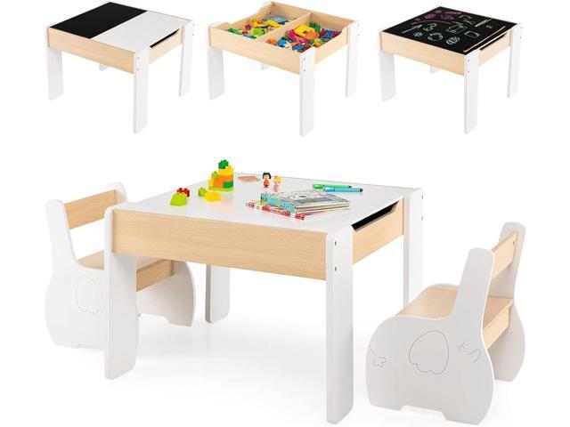 Click here for Costzon Kids Table and Chair Set  4 in 1 Wooden Ac... prices