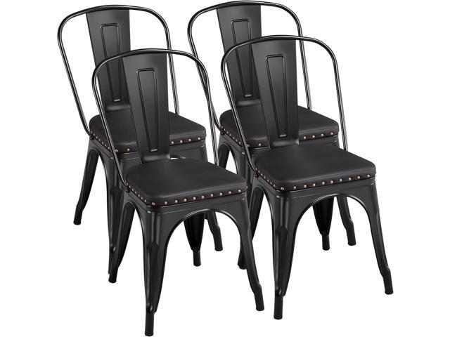 Click here for Yaheetech 4pcs Metal Dining Chairs with PU Leather... prices