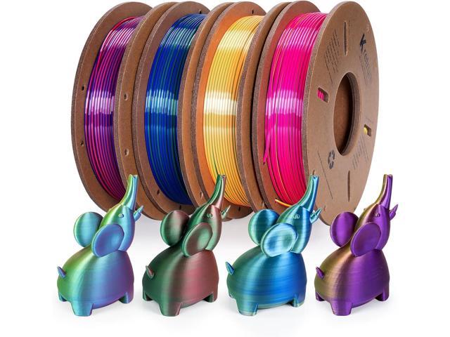 Click here for Tri Color Silk PLA 3D Printer Filament Bundle 1.75... prices