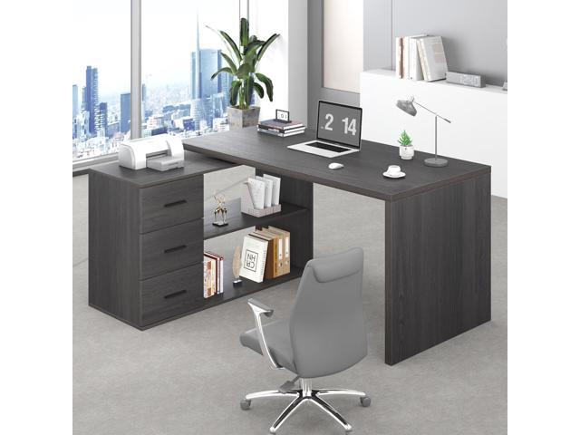 Click here for HSH L Shaped Desk with Drawers  Shape Computer Sto... prices
