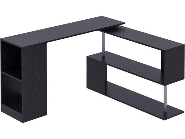 Click here for HOMCOM 55 360° Rotating Corner Computer Desk Moder... prices